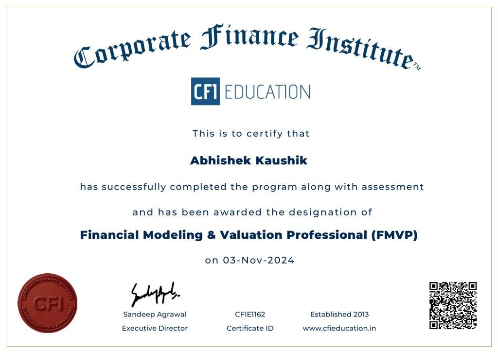 Financial Modeling Course In India | Corporate Finance Institute